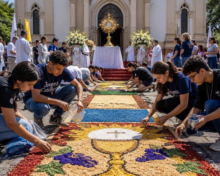 Tapete de Corpus Christi: significado e tradição católica